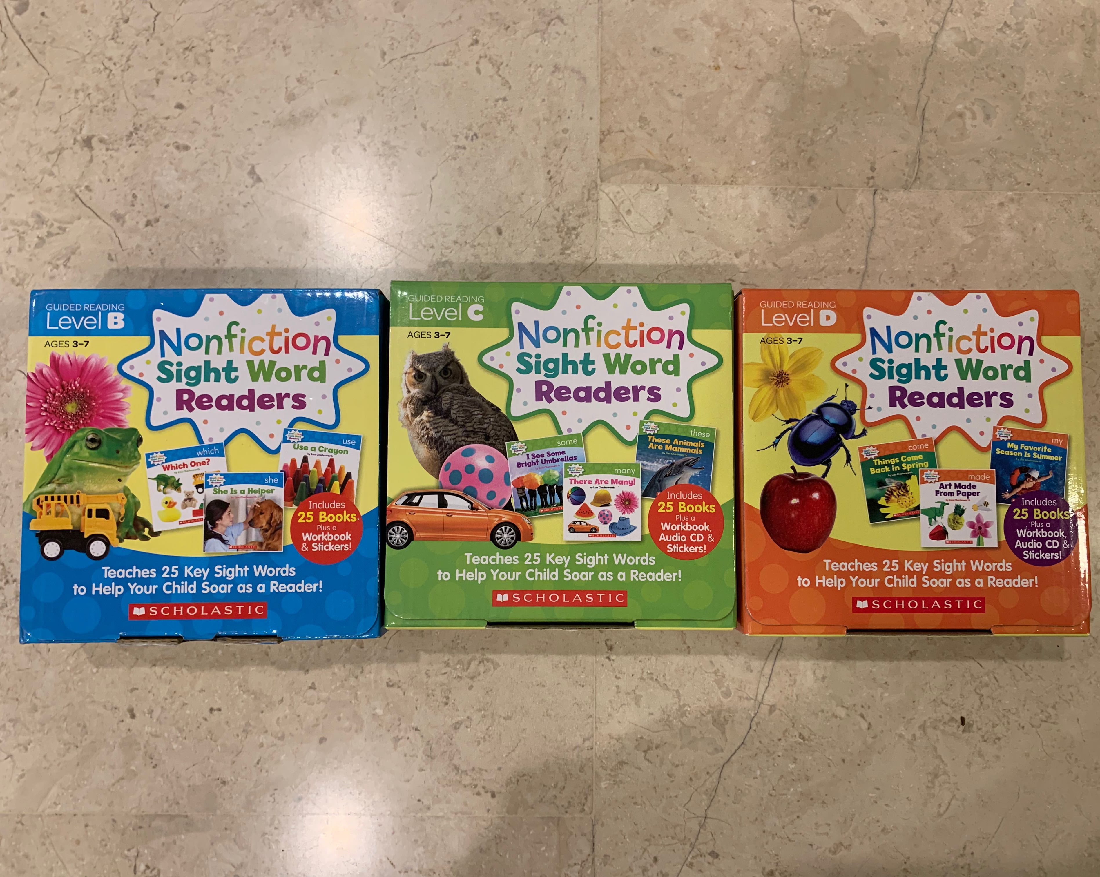 Nonfiction Sight Word Readers (Levels B, C and D), Hobbies & Toys ...