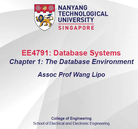 EE4791 Database Systems PYP/assignment/Project/Quiz NTU EEE, Hobbies & Toys, Books & Magazines ...