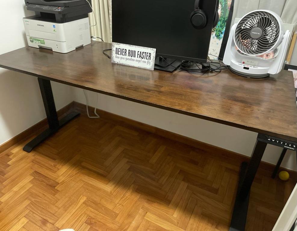 Omnidesk XL size adjustable standing desk, Furniture & Home Living ...