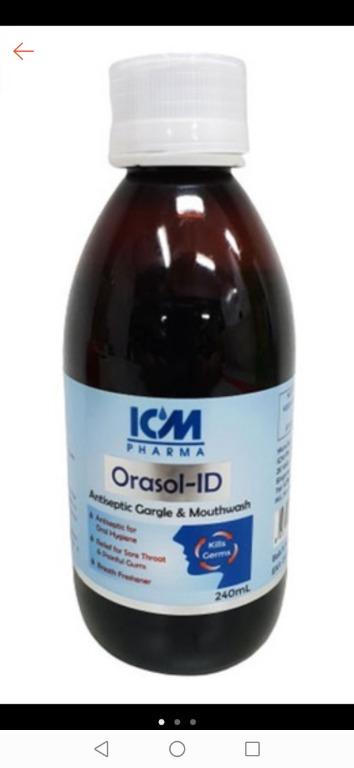 Orasol & Thymol Antiseptic Gargle and Mouthwash, Keto-profen (anti ...