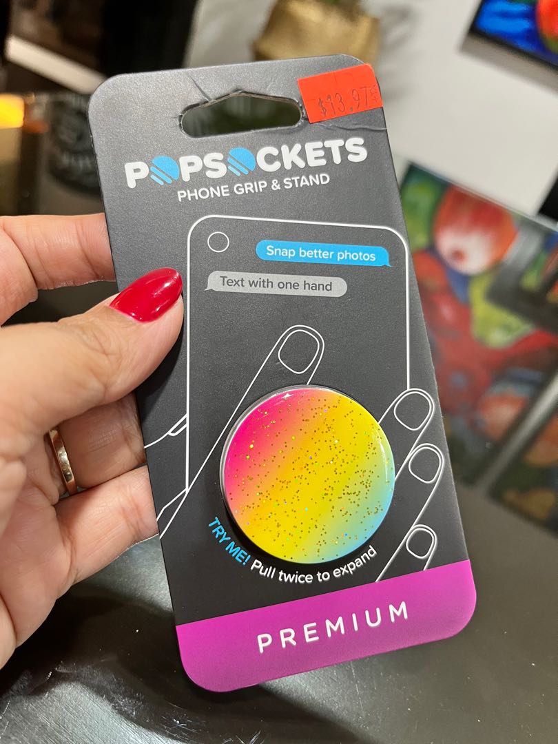 Original Classic Popsocket - Premium - Rainbow Glitter, Mobile Phones ...