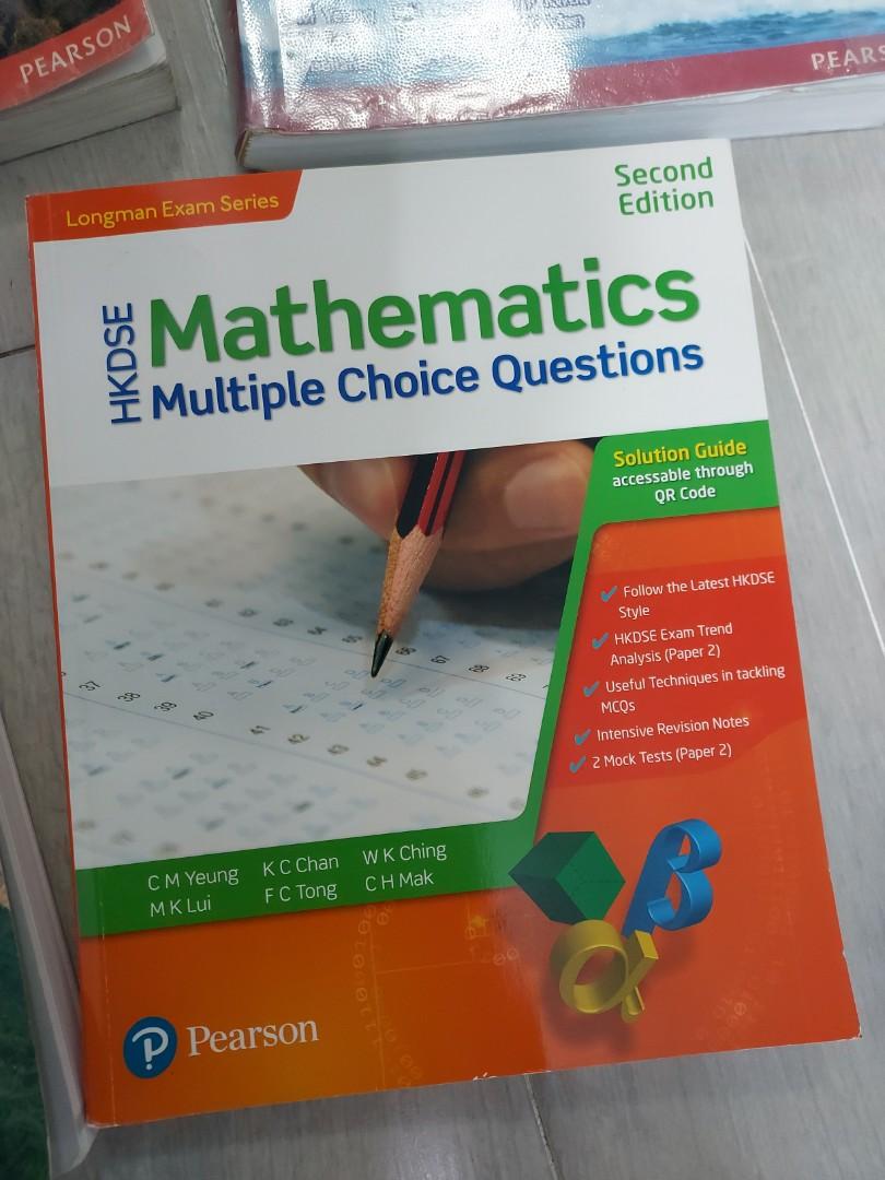 Pearson Mathematics in action 4A-4B, HKDSE mathematics MC Questions ...