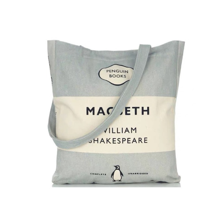 PENGUIN BOOKS - WILLIAM SHAKESPEARS MACBETH TOTE BAG, Women's Fashion ...