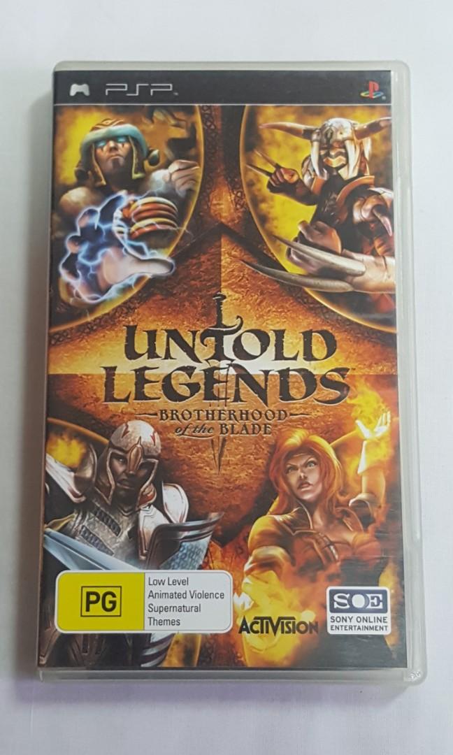PlayStation PSP Untold Legends Brotherhood Of The Blade, Video Gaming ...