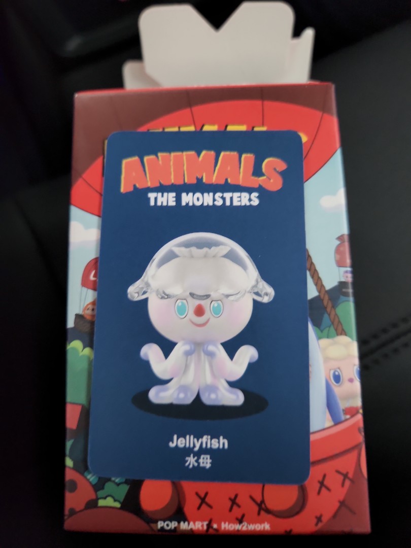 Popmart - the monsters animal (jellyfish), Hobbies & Toys, Toys & Games ...