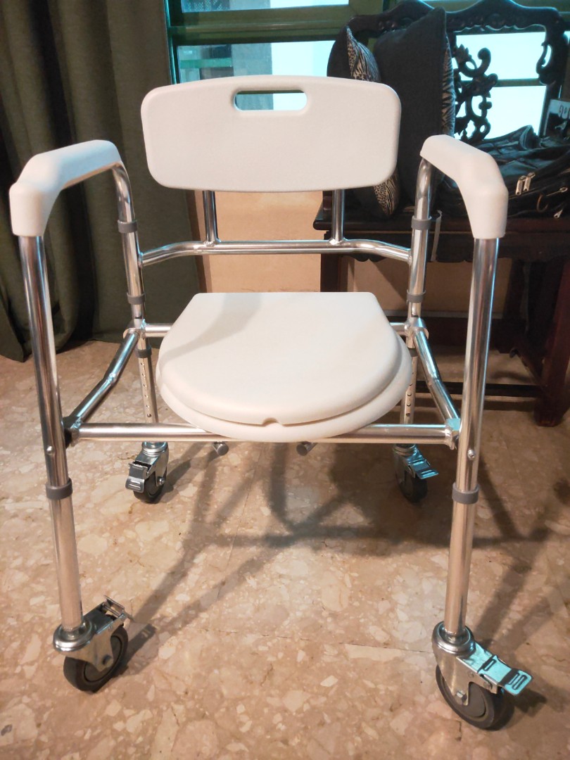 Seating commode chair, Health & Nutrition, Assistive & Rehabilatory ...