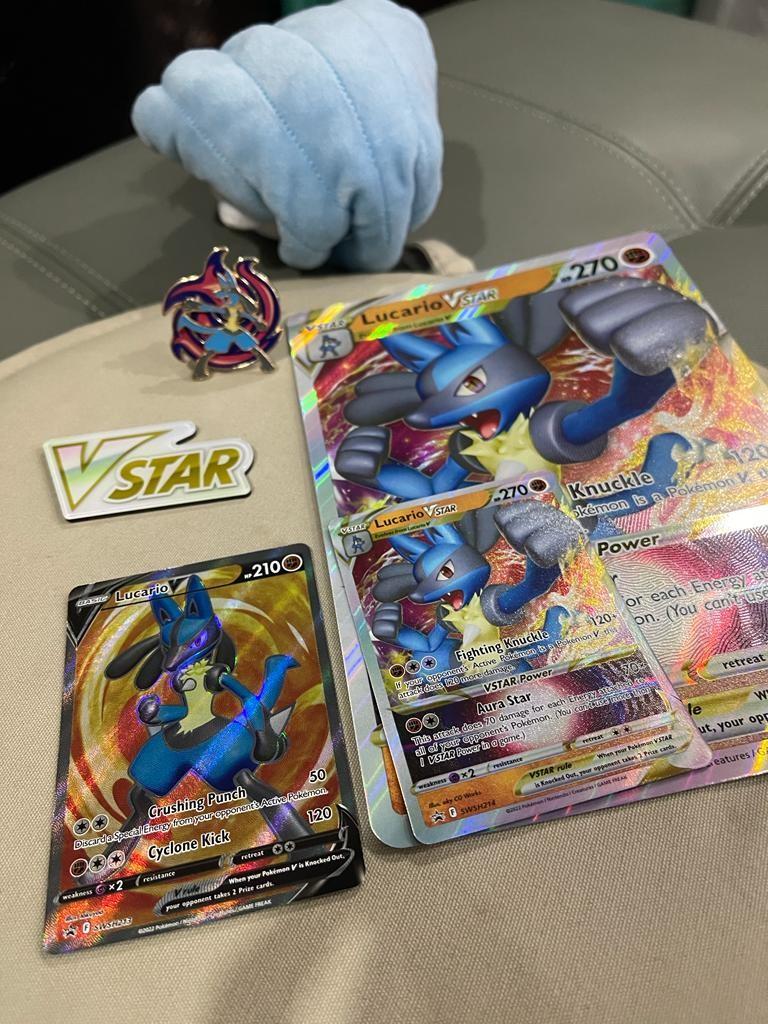 selling some of the lucario v star set, Hobbies & Toys, Toys & Games on ...