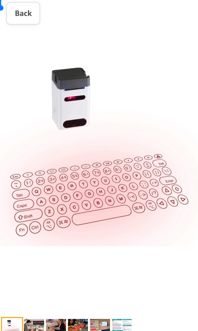 Serafim Keybo - Laser Keyboard Projector, Bluetooth Virtual Keyboard ...