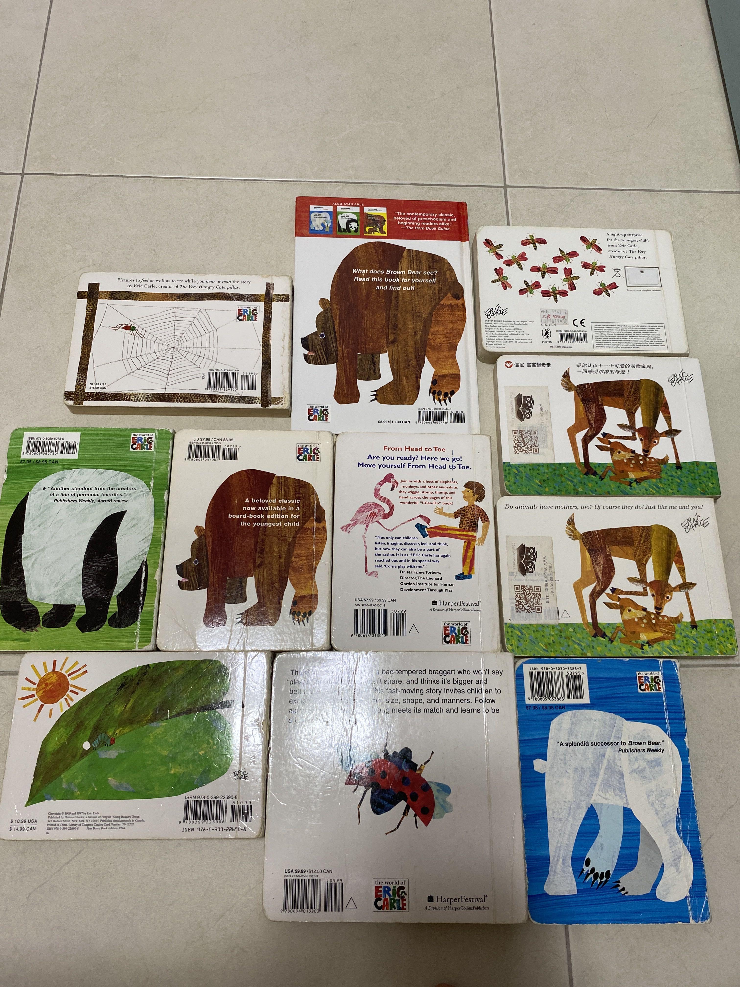 (Set of 11) Eric Carle Board Books, Hobbies & Toys, Books & Magazines ...