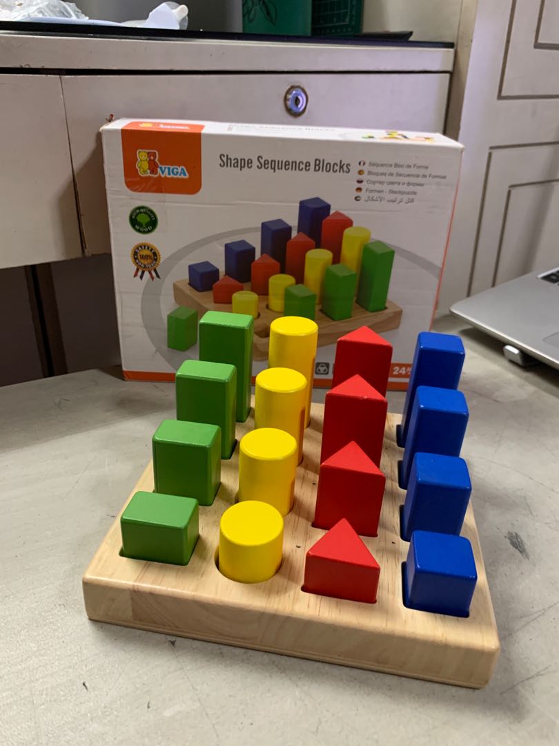 Shape sequence blocks, Babies & Kids, Infant Playtime on Carousell