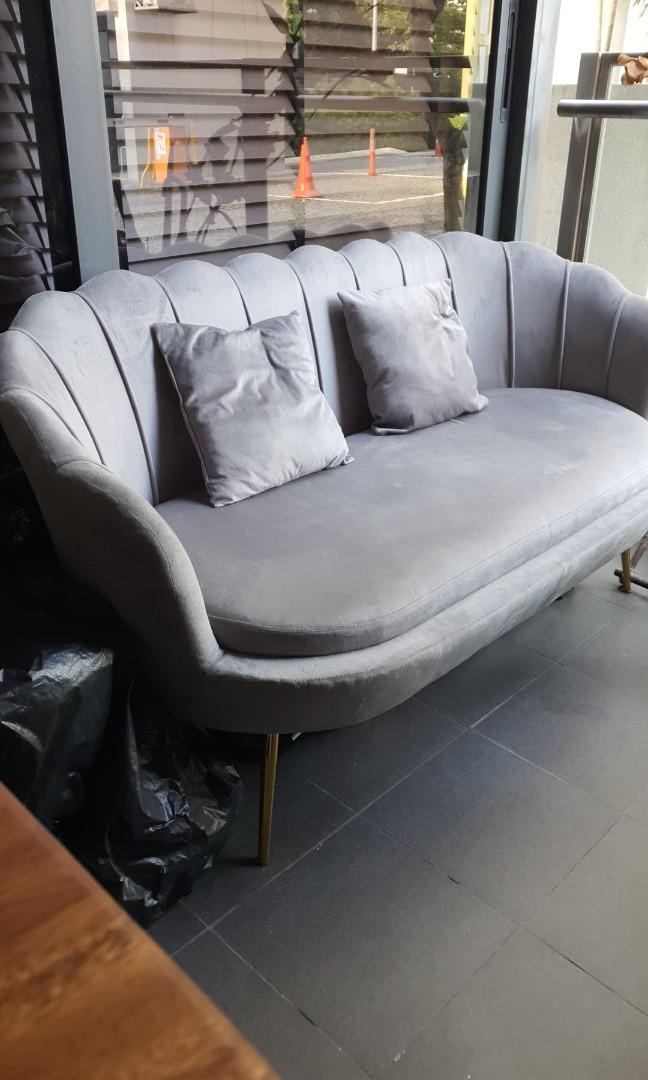 Shell-Inspired Ariel 2 Seater Sofa, Furniture & Home Living, Furniture ...