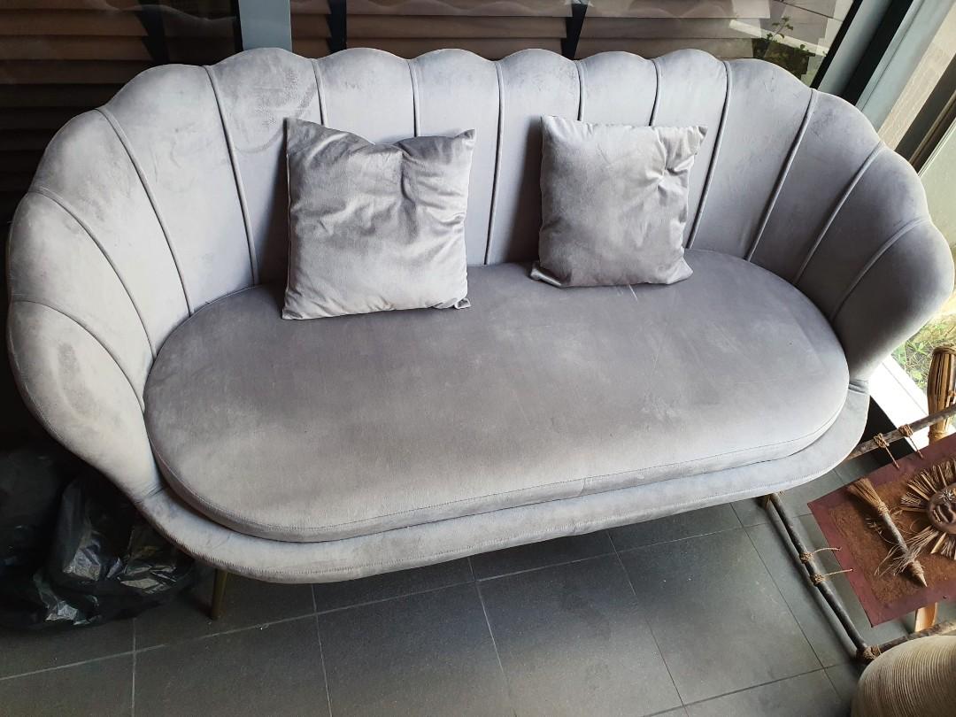 Shell-Inspired Ariel 2 Seater Sofa, Furniture & Home Living, Furniture ...