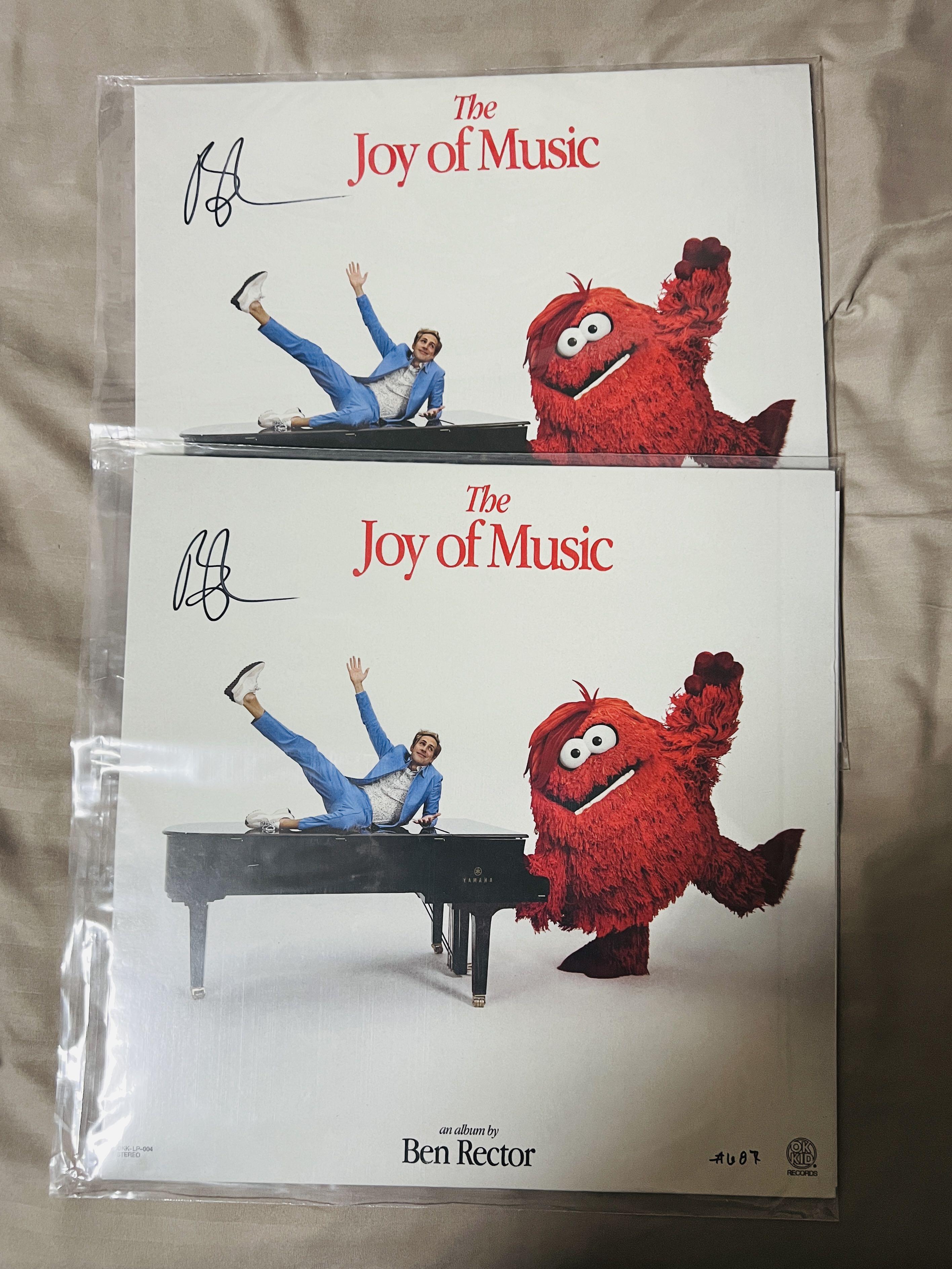 Signed Ben Rector Joy of Music Limited Vinyl Blue, Hobbies & Toys ...