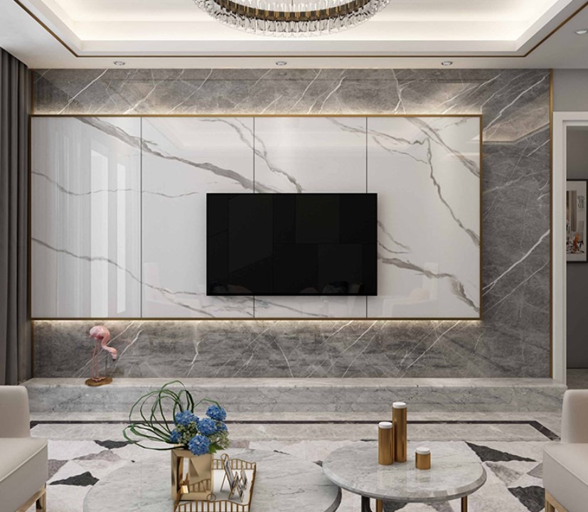 Sintered stone tv feature wall, Home Services, Renovations on Carousell