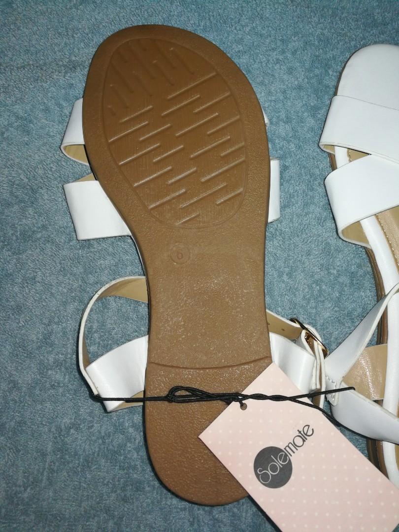 Solemate White Sandals, Women's Fashion, Footwear, Flats & Sandals on ...