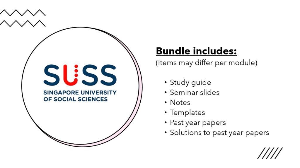 SUSS Exam Revision Notes (Must Buy!!!) (ACC, ANL, BUS, HRM), Hobbies ...