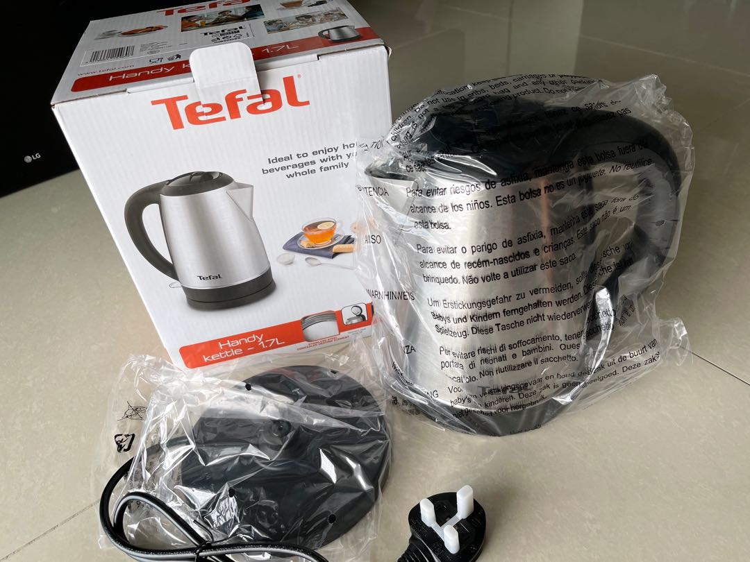 TEFAL KI800 HANDY STAINLESS STEEL KETTLE 1.7L, Furniture & Home Living ...