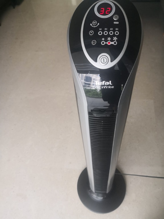 Tefal VF6670 Eole Infinite Tower Fan with Remote, Furniture & Home ...