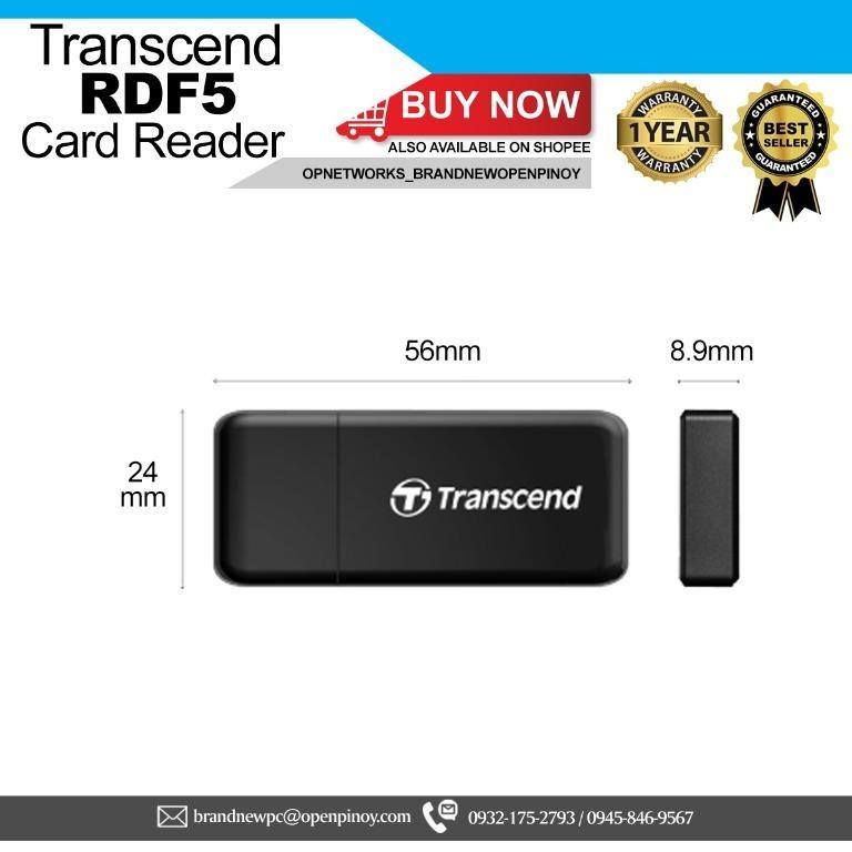 TRANSCEND RDF5 CARD READER USB 3.0, Computers & Tech, Parts ...