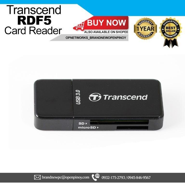 TRANSCEND RDF5 CARD READER USB 3.0, Computers & Tech, Parts ...