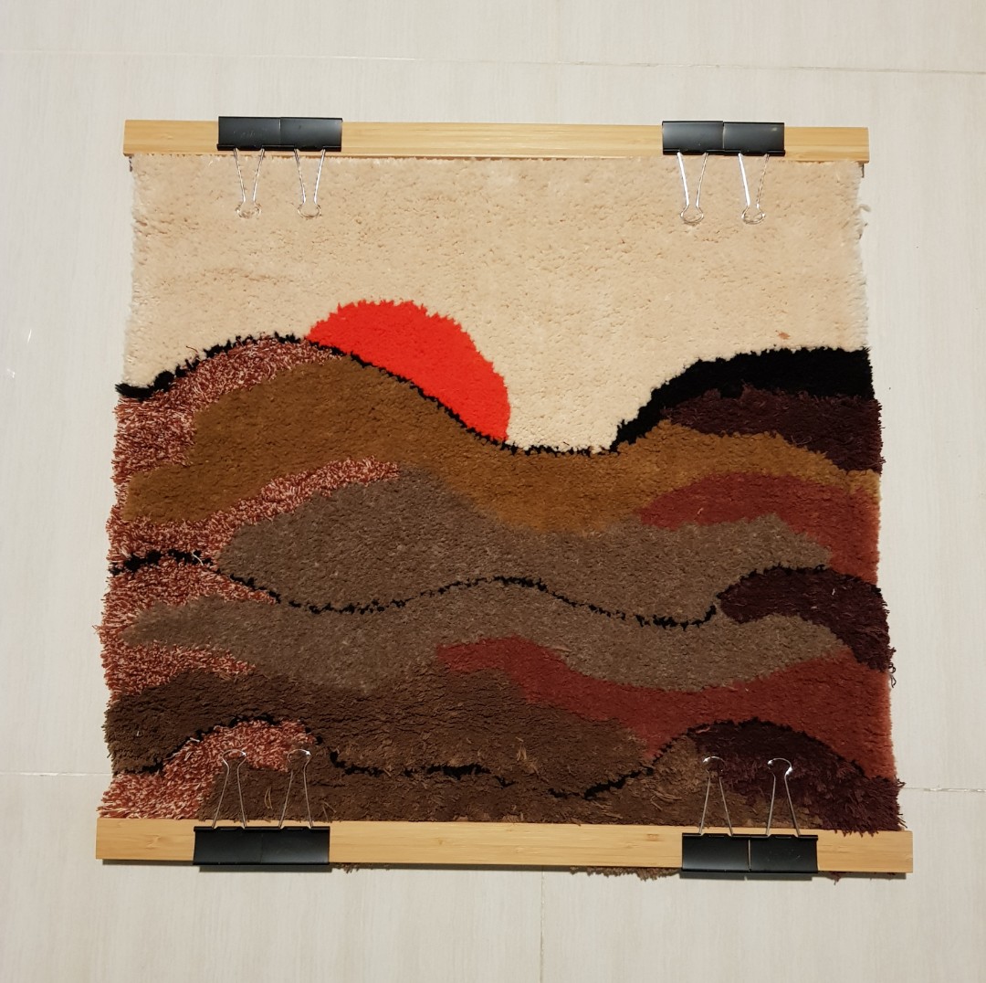 Tuft sunset design, Furniture & Home Living, Home Decor, Wall Decor on ...