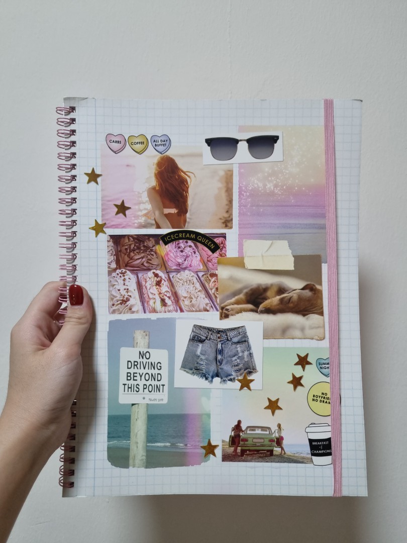 Typo Pink A4 Notebook, Hobbies & Toys, Stationery & Craft, Stationery ...