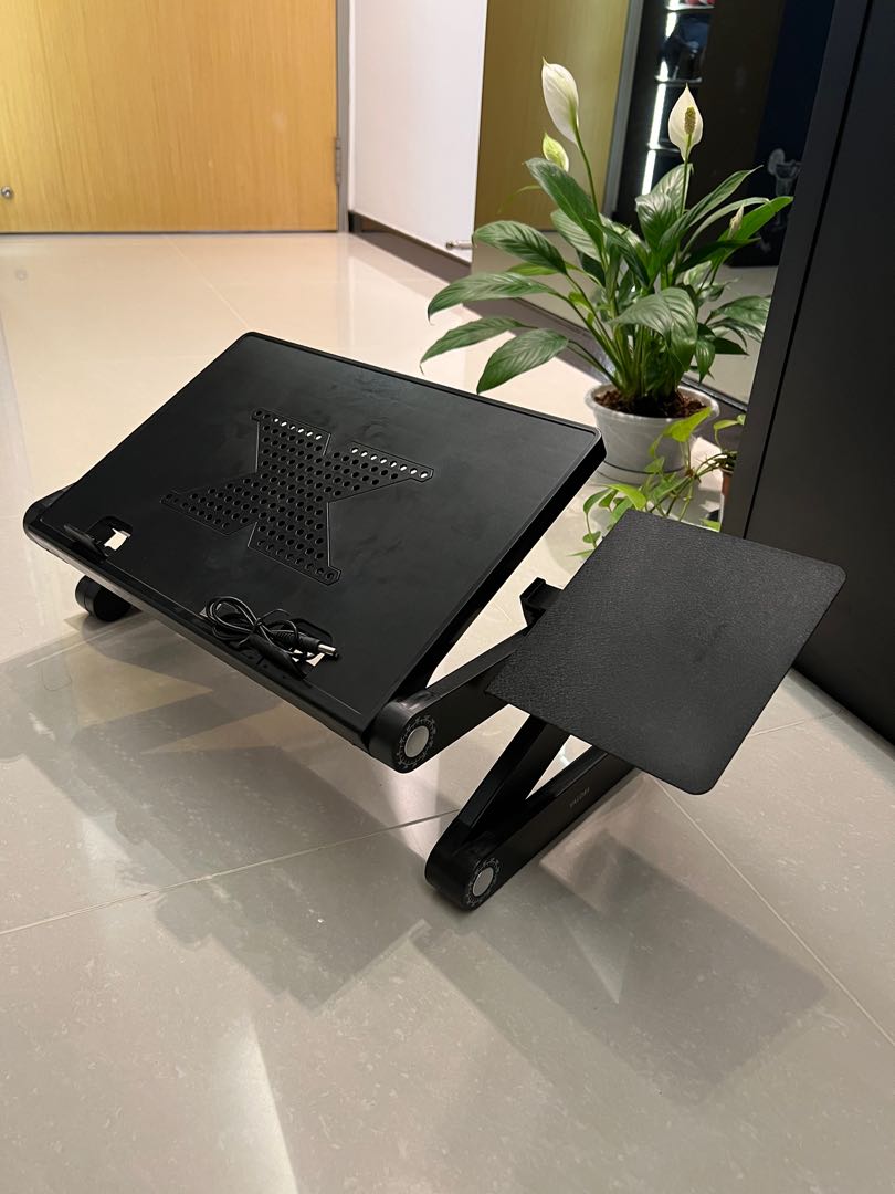 Valore Foldable Multi-Angle Laptop Desk With Mouse Pad And Built-in ...