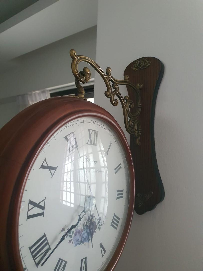 Vintage Dual Face Clock, Furniture & Home Living, Home Decor, Clocks on ...