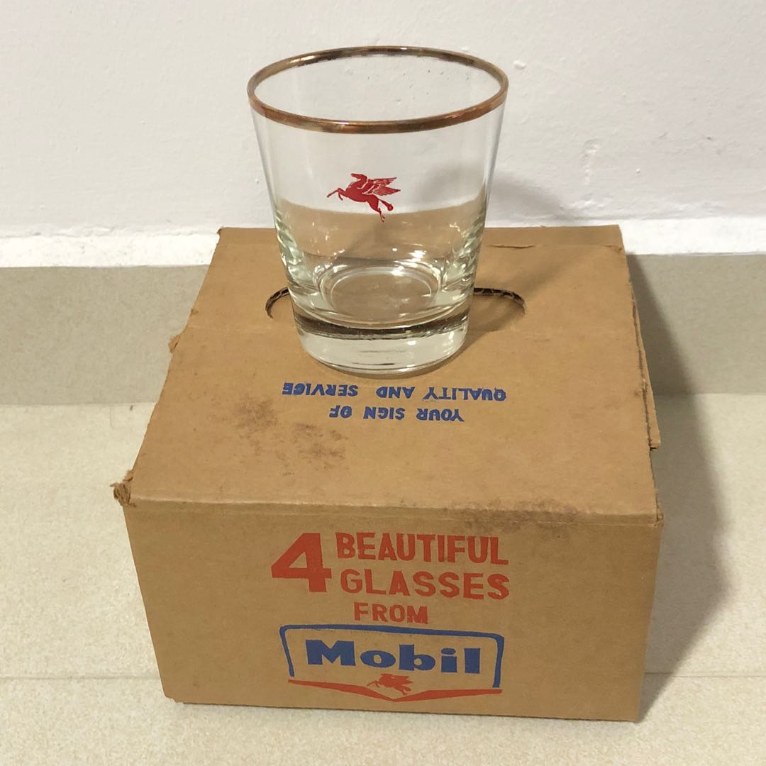 Vintage Mobil Glasses, Hobbies & Toys, Memorabilia & Collectibles ...