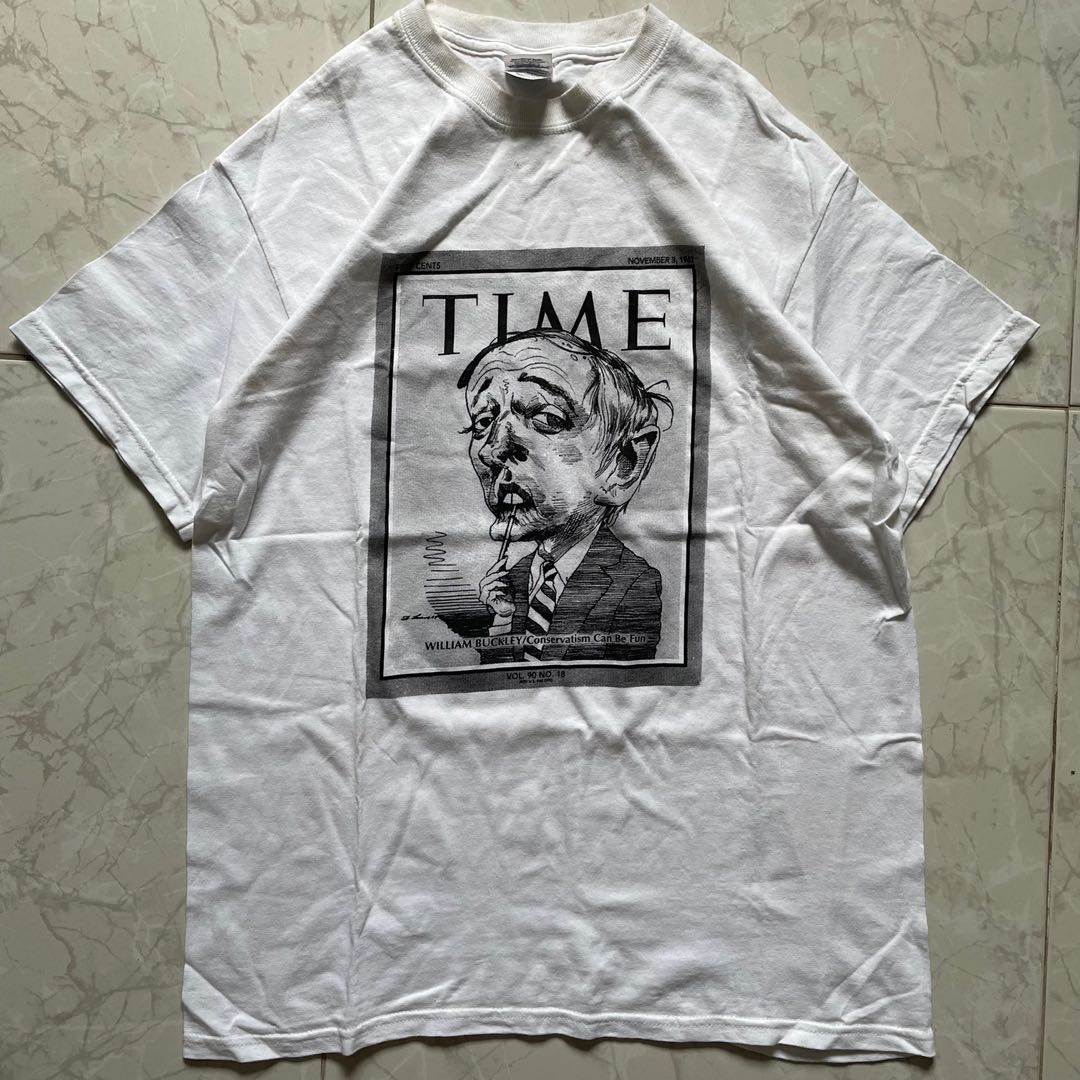 Vintage Time Magazine William Buckley Tee, Men's Fashion, Tops & Sets ...