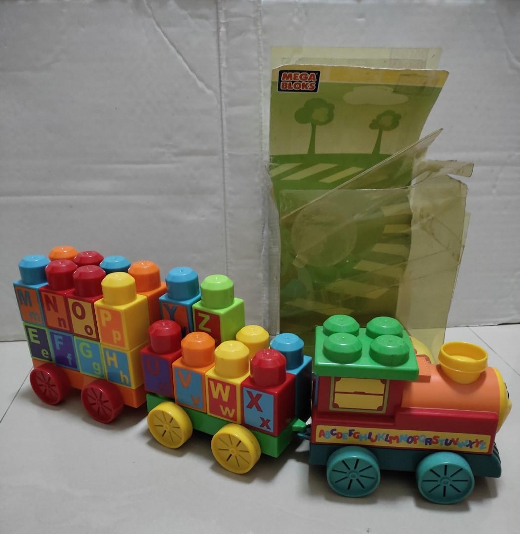 [WTS] Stackable Mega Bloks Alphabet ABC Train With Movable Wheels In ...