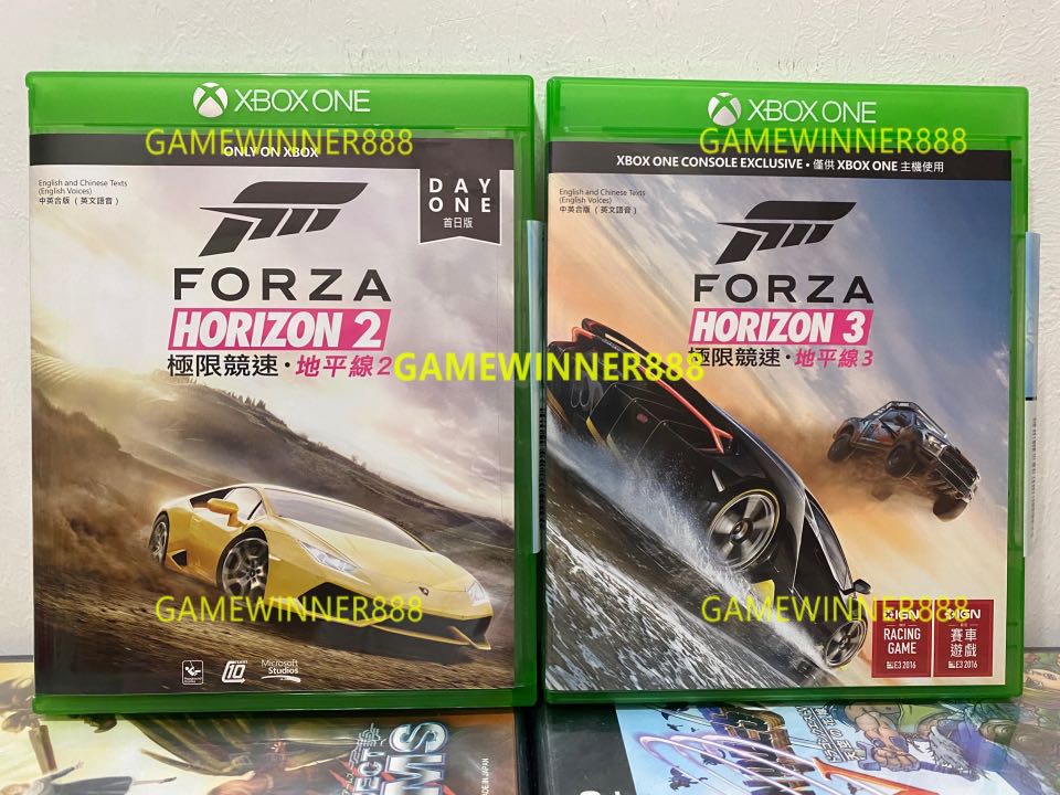 《今日快閃價》（中古二手）XBOX SERIES XSX XSS ONE遊戲 極限競速 地平線 2+3 合集 / Forza Horizon 2+3合集 港版中英文版, 電子遊戲, 電子遊戲 ...