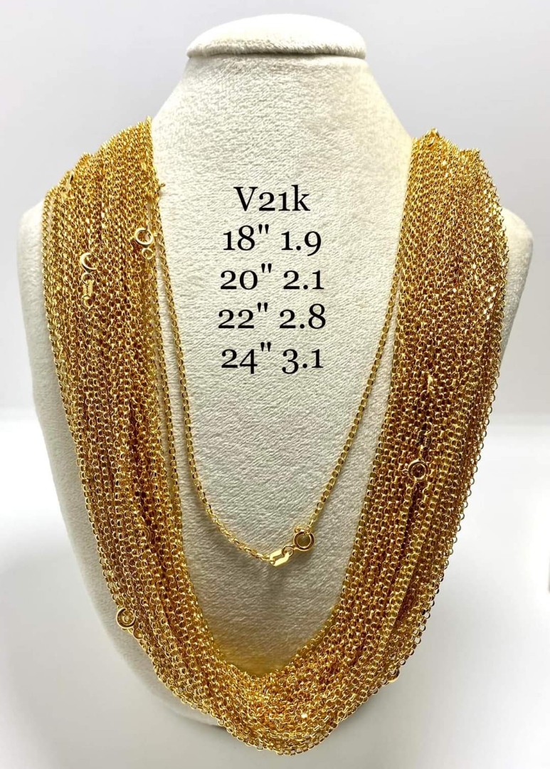21K Saudi Gold Chain, Women's Fashion, Jewelry & Organizers, Necklaces ...