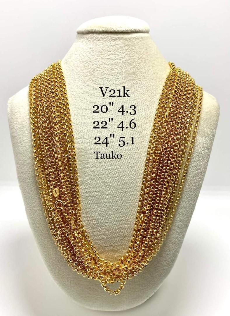 21K Saudi Gold Chain, Women's Fashion, Jewelry & Organizers, Necklaces ...