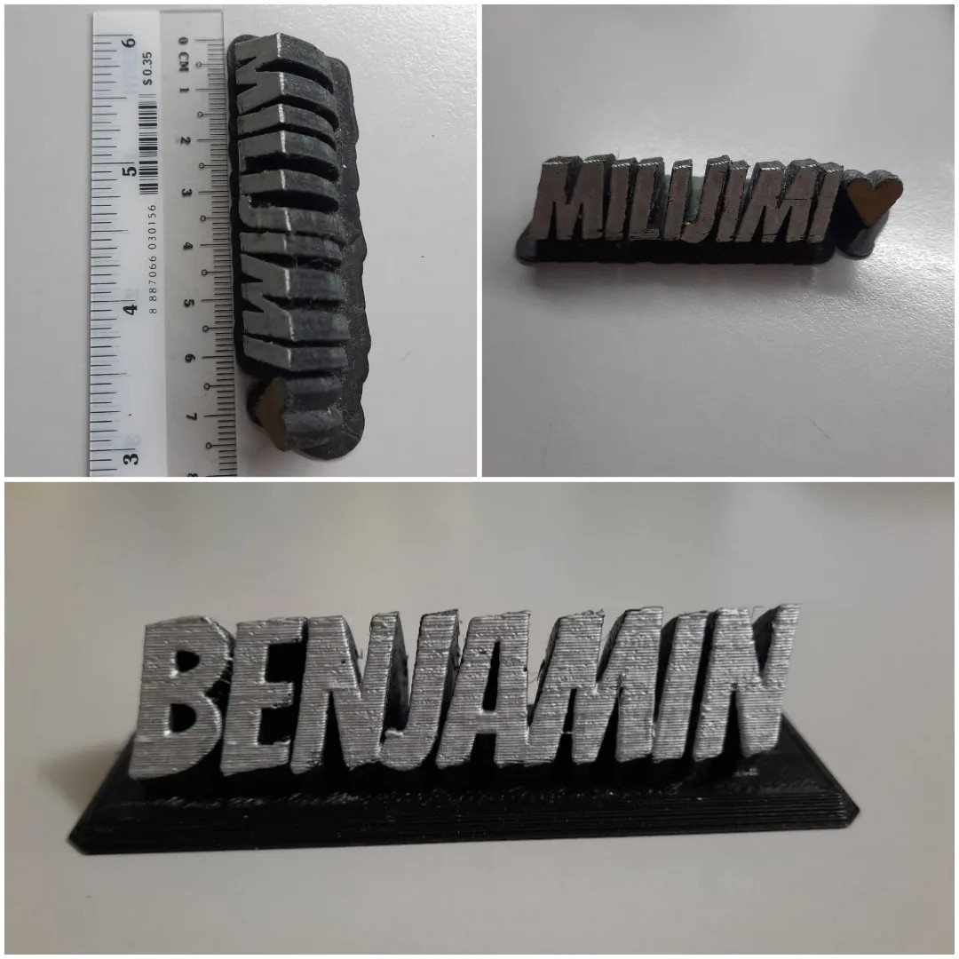 3D printed name plate customised personalised, Hobbies & Toys ...