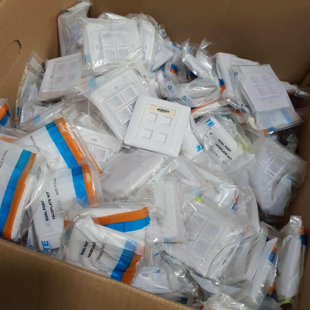 Data point 4 gang port data port socket rj45 ethernet, TV & Home ...