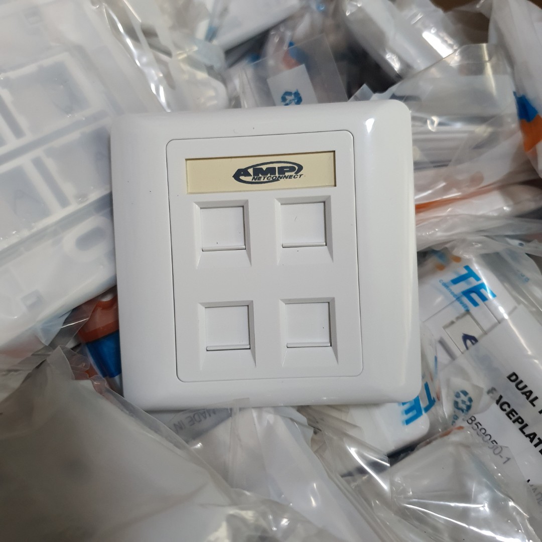 Data point 4 gang port data port socket rj45 ethernet, TV & Home ...