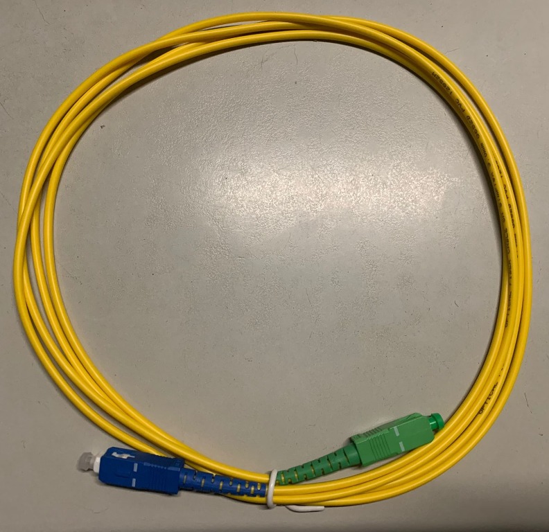 光纖線 光纖 寬頻 專用 上網 電訊 modem fibre cable 2米 PCCW HKT HGC HKBN SMT CMHK 可用 ...
