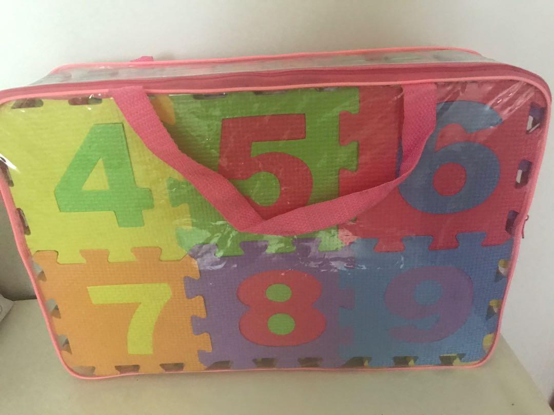 Alphabets & Numbers Foam Mat (72 pcs), Babies & Kids, Infant Playtime ...