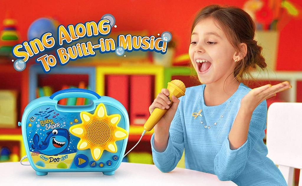 Baby Shark Sing Along Boombox with Microphone, Hobbies & Toys, Toys ...