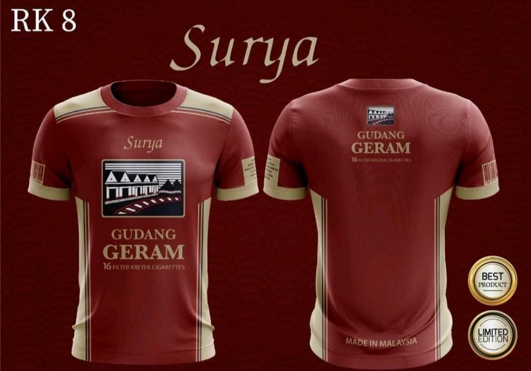 Baju Rokok Kain Jersi Microfibre Sublimation 1 # Dunhill, Marlboro ...