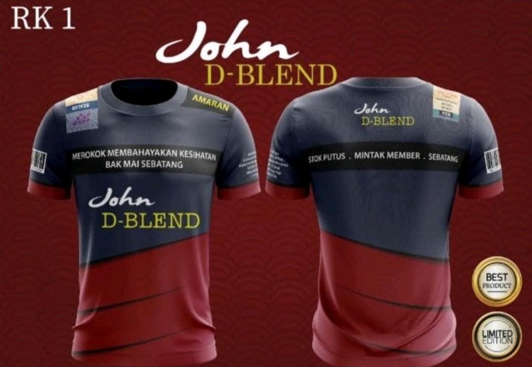 Baju Rokok Kain Jersi Microfibre Sublimation 1 # Dunhill, Marlboro ...