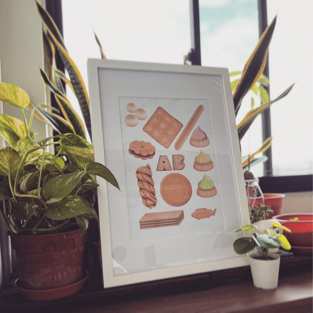 Biscuit Poster, Furniture & Home Living, Home Decor, Frames & Pictures ...