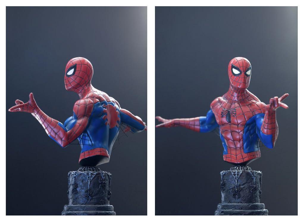 Bowen Designs Spider-man Classic Mini Bust Marvel Avengers Spiderman AP ...