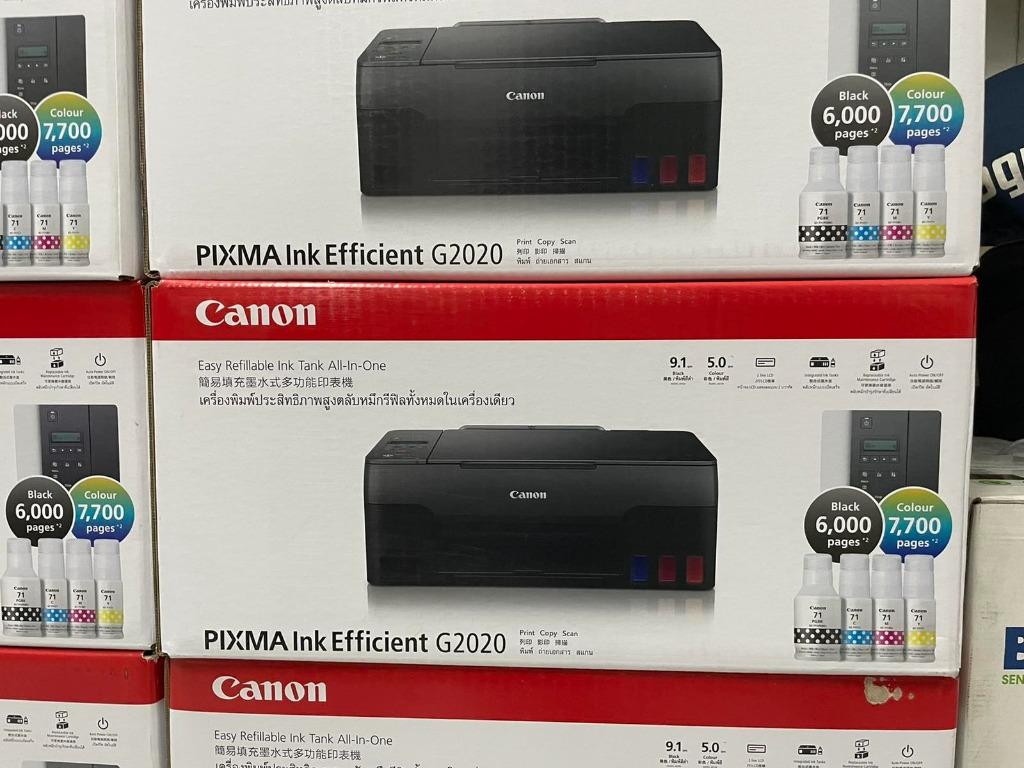 Canon PIXMA G2020 All-In-One Ink Tank Printer, Computers & Tech ...