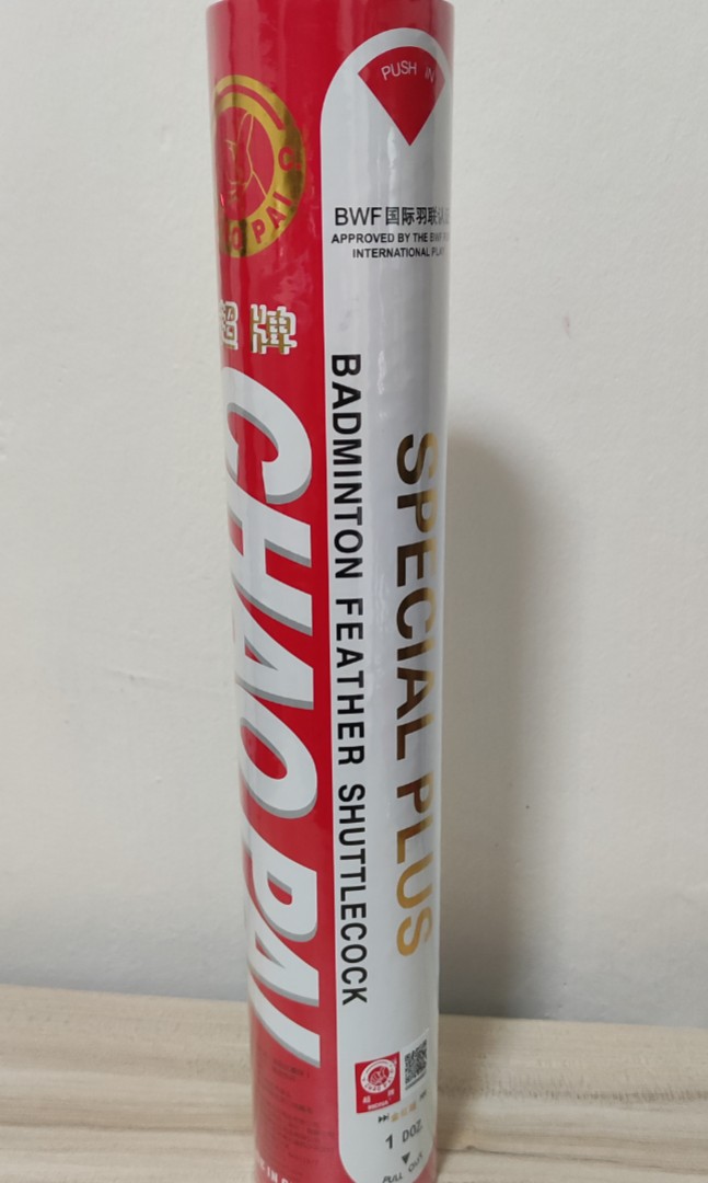 Authentic Chao Pai Special Plus Shuttlecock, Sports Equipment, Sports & Games, Racket & Ball ...