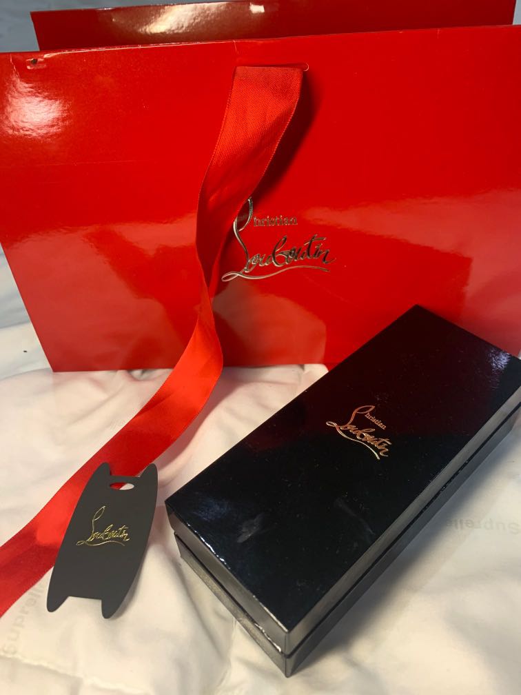 Christian louboutin box and paperbag, Luxury, Accessories on Carousell