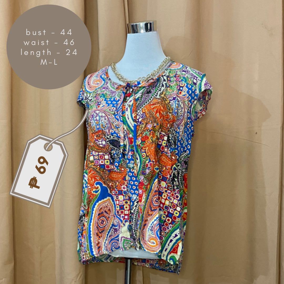 Colorful Top, Women's Fashion, Tops, Sleeveless on Carousell