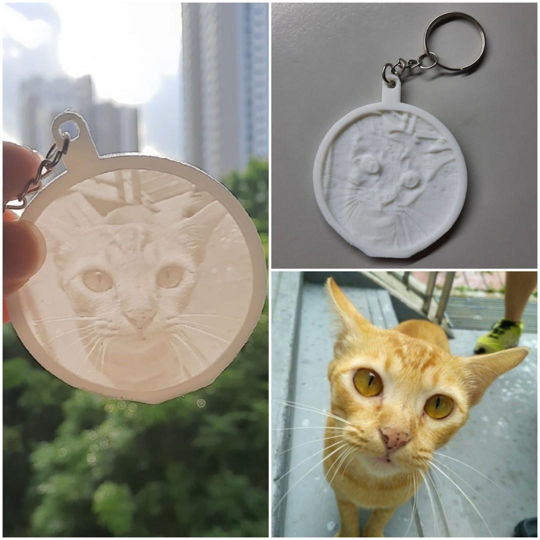 Custom 3d photo lithophane keychain, Hobbies & Toys, Art & Prints on ...