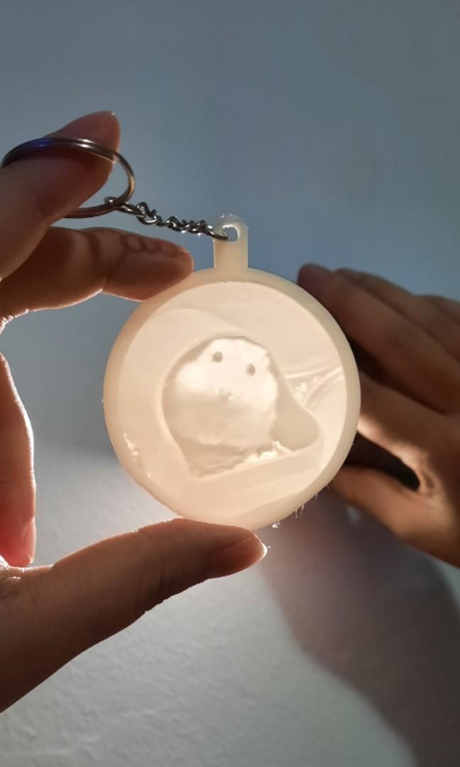 Custom 3d photo lithophane keychain, Hobbies & Toys, Stationery & Craft ...